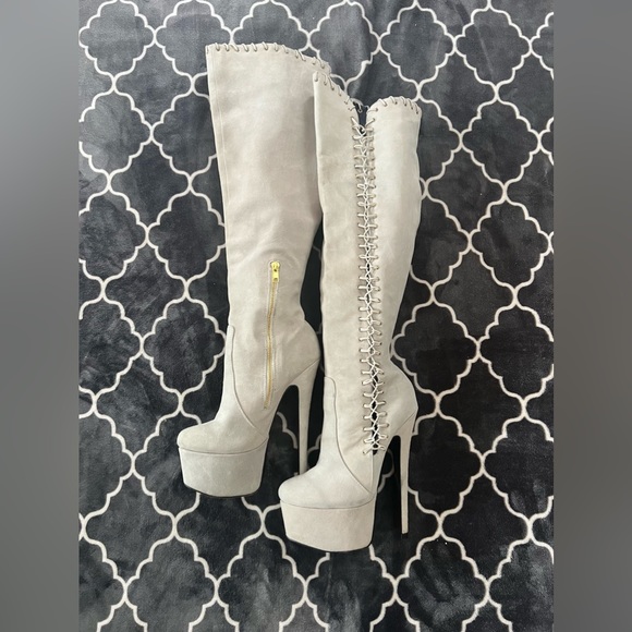 London Trash | Shoes | London Trash Super Sexy Croix Otk Suede Boots ...